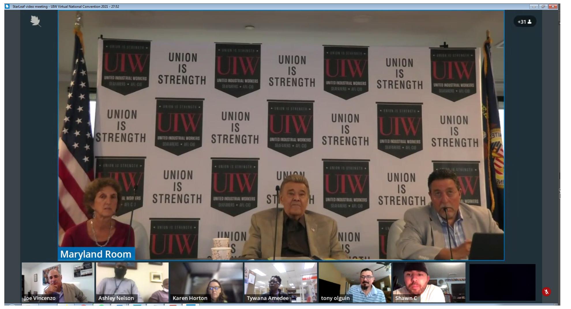 UIW Conducts Virtual Convention | United Industrial Workers